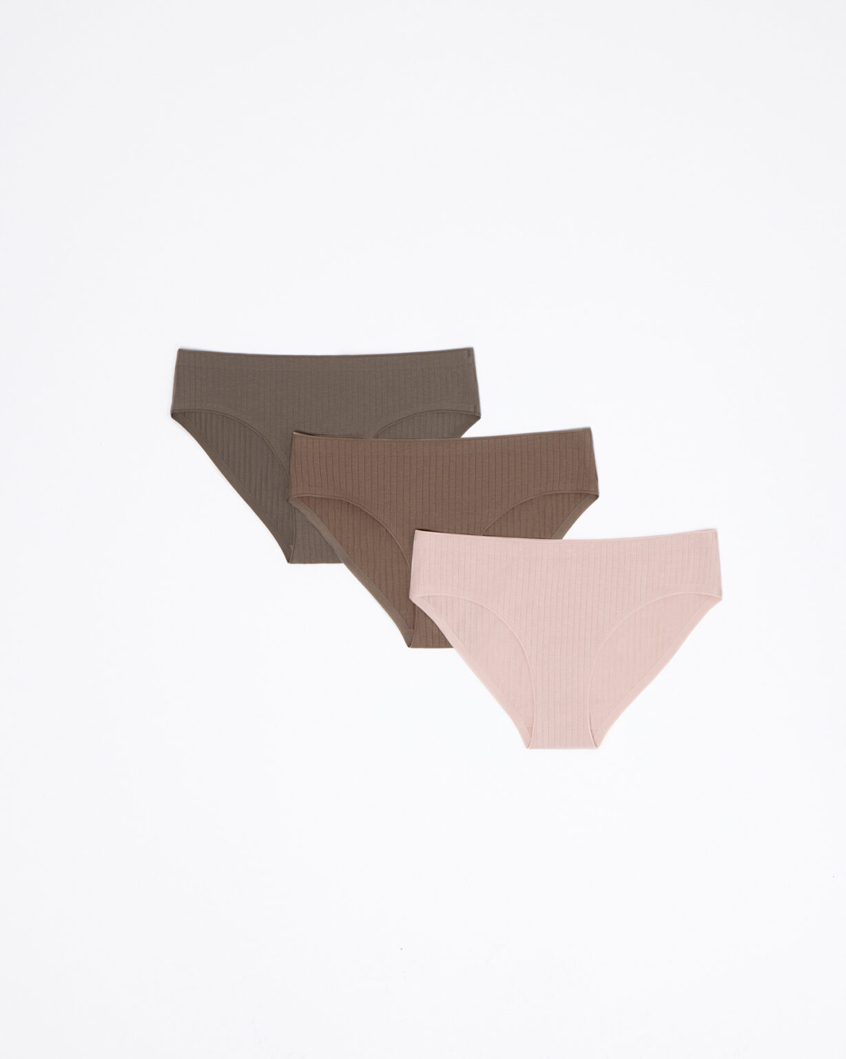 Set No.1 Mid-rise panties Core rose-dust/praline/coffee | Comfortable ...